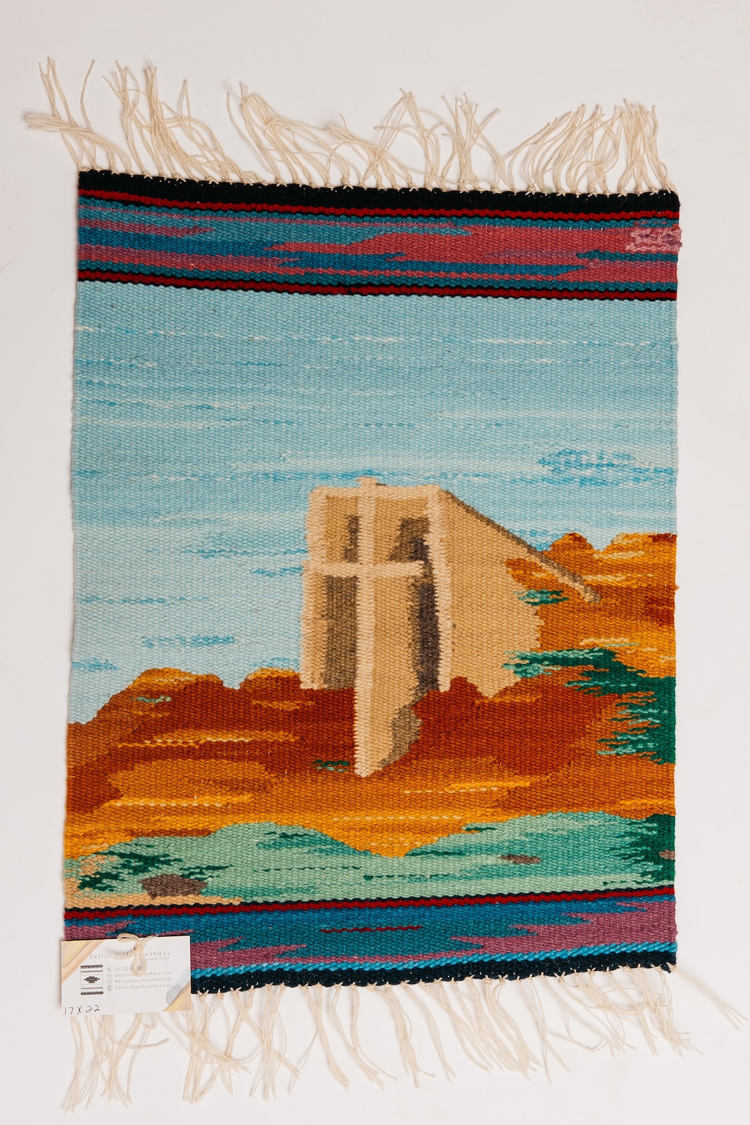 Woven Rug / Wall Decor / Weavings/ Chapel of the Holy Cross - Etsy