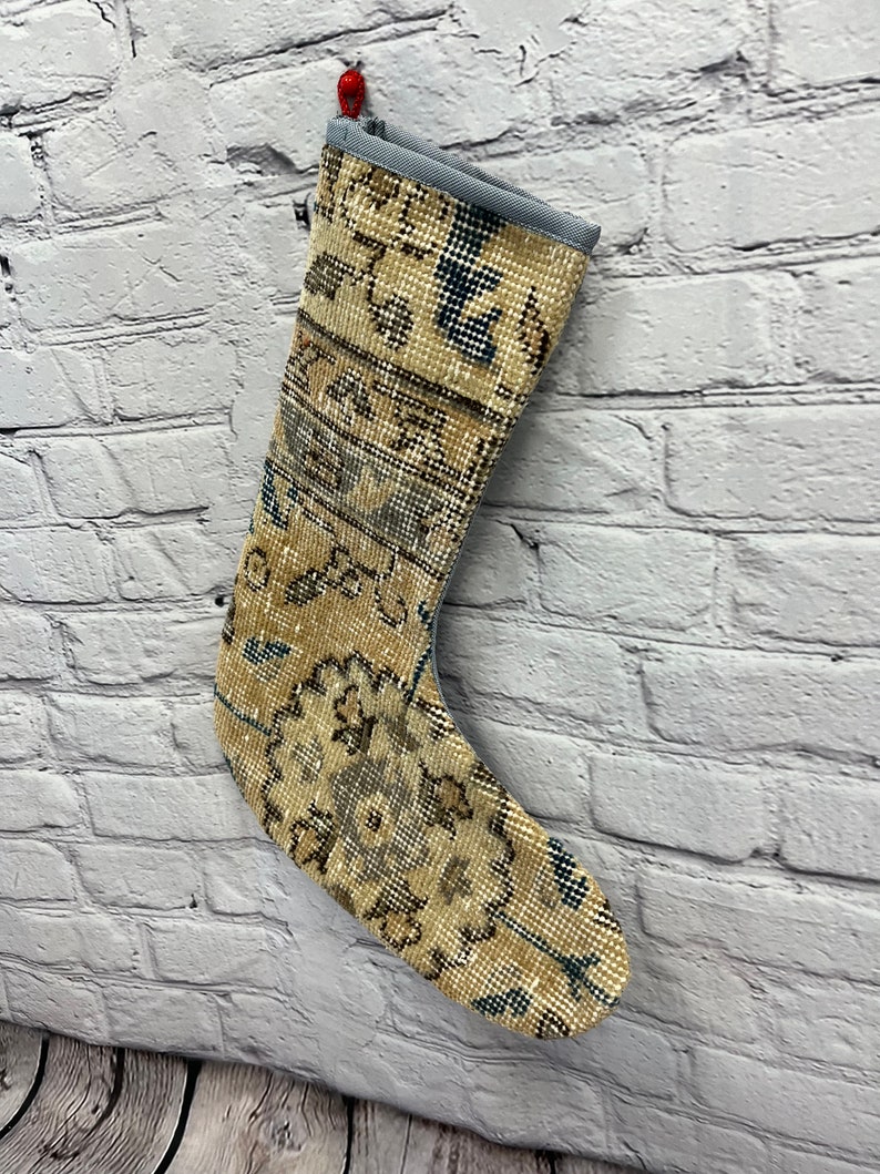 Christmas Stocking, Turkish Rug Stocking, Kilim Stocking, Vintage ...
