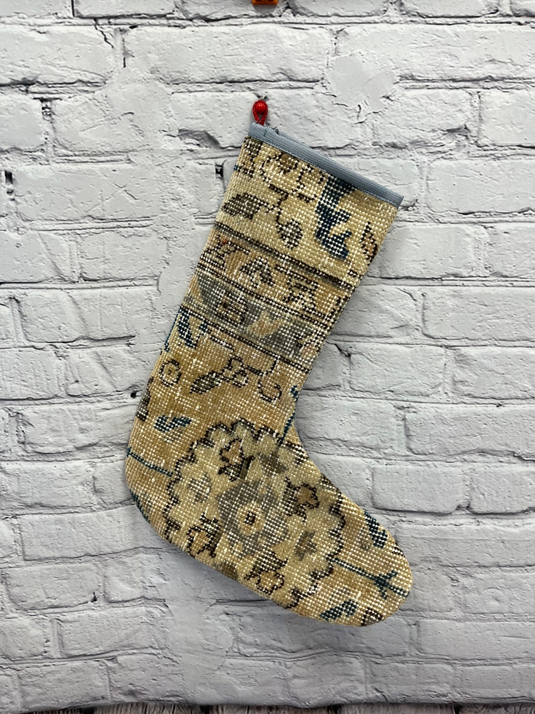 Christmas Stocking, Turkish Rug Stocking, Kilim Stocking, Vintage ...
