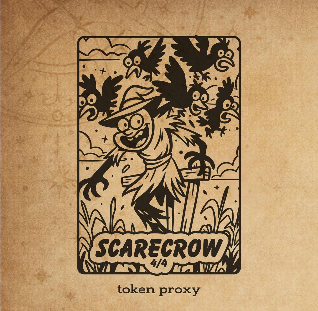 Scarecrow – Illustrated Token Proxy – Digital SVG Download - Etsy