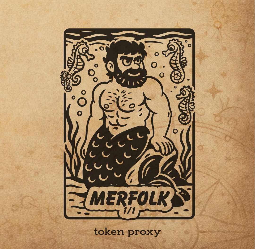 Merfolk – Illustrated Token Proxy – Digital SVG Download - Etsy