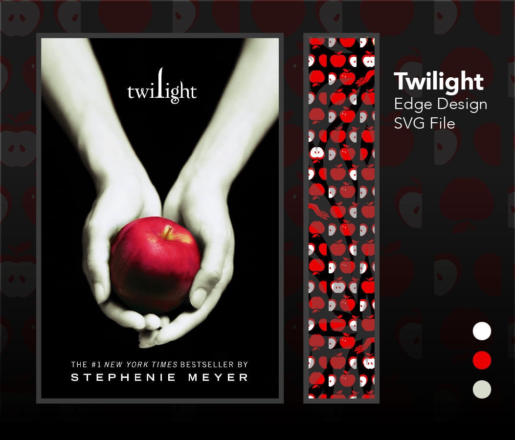 Twilight | SVG, Book Edges, Cricut, Silhouette, Cameo, Sprayed Edge ...