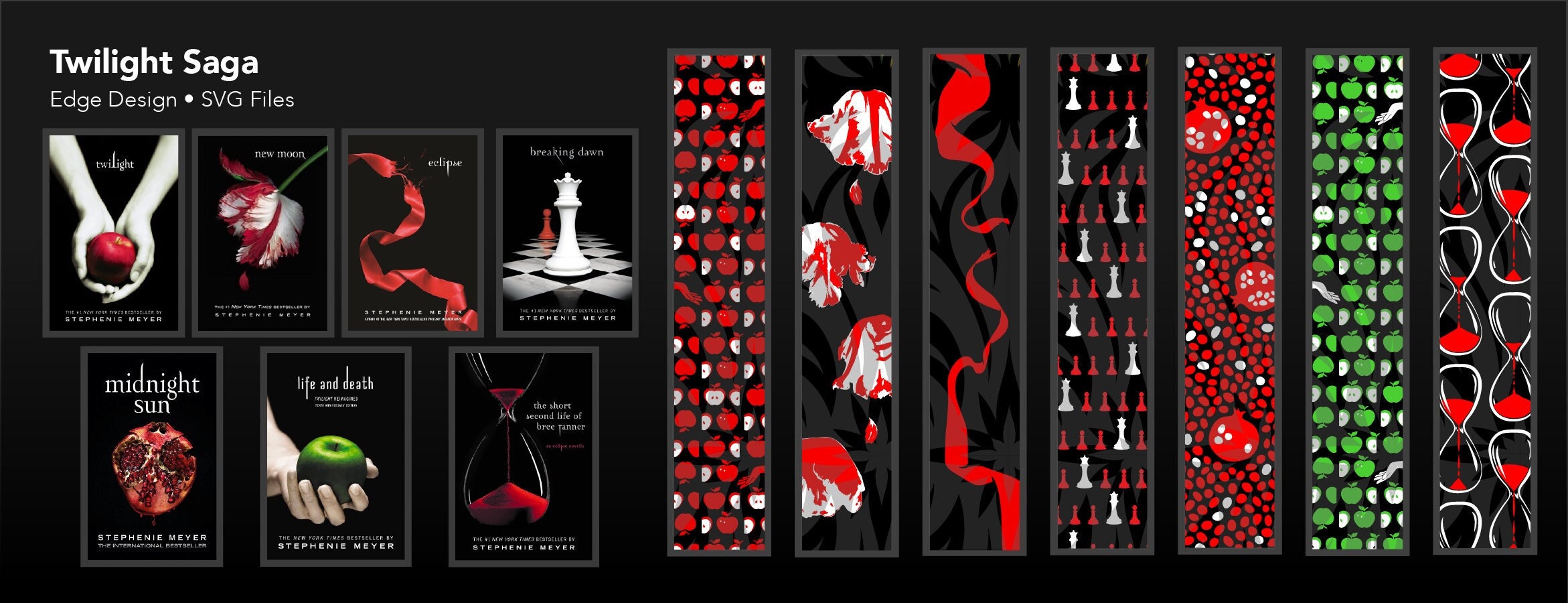 Twilight Saga | SVG, Sprayed Edges Stencil, PNG, Cricut, Silhouette - Etsy