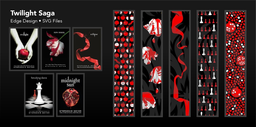 Twilight Saga SVG, Sprayed Edges Stencil, PNG, Cricut, Silhouette - Etsy