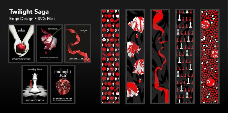 Twilight Saga SVG, Sprayed Edges Stencil, PNG, Cricut, Silhouette - Etsy