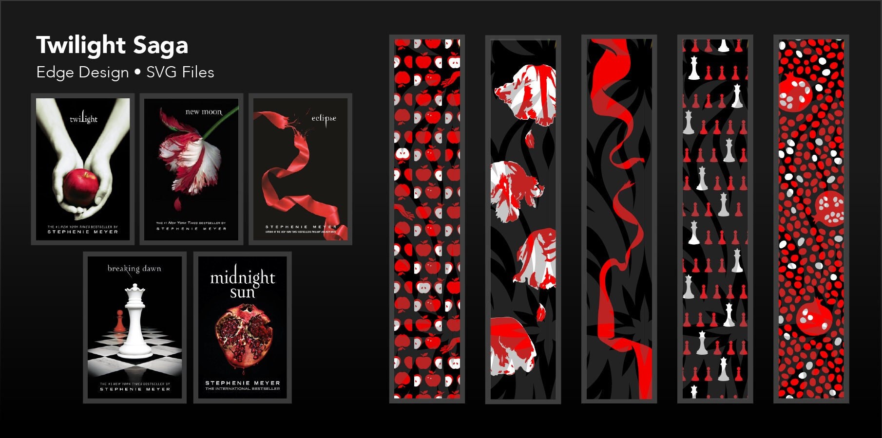 Twilight Saga SVG, Sprayed Edges Stencil, PNG, Cricut, Silhouette - Etsy