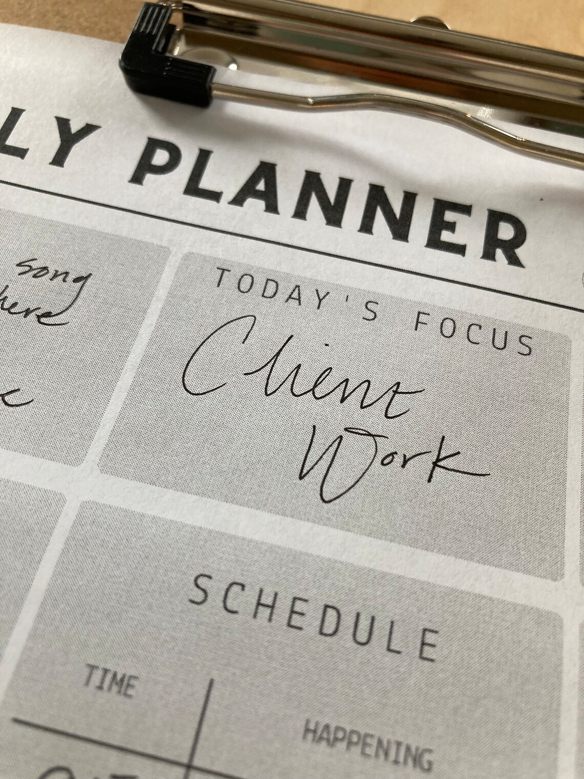 Daily Docket Printable for Visual Organizers - Etsy