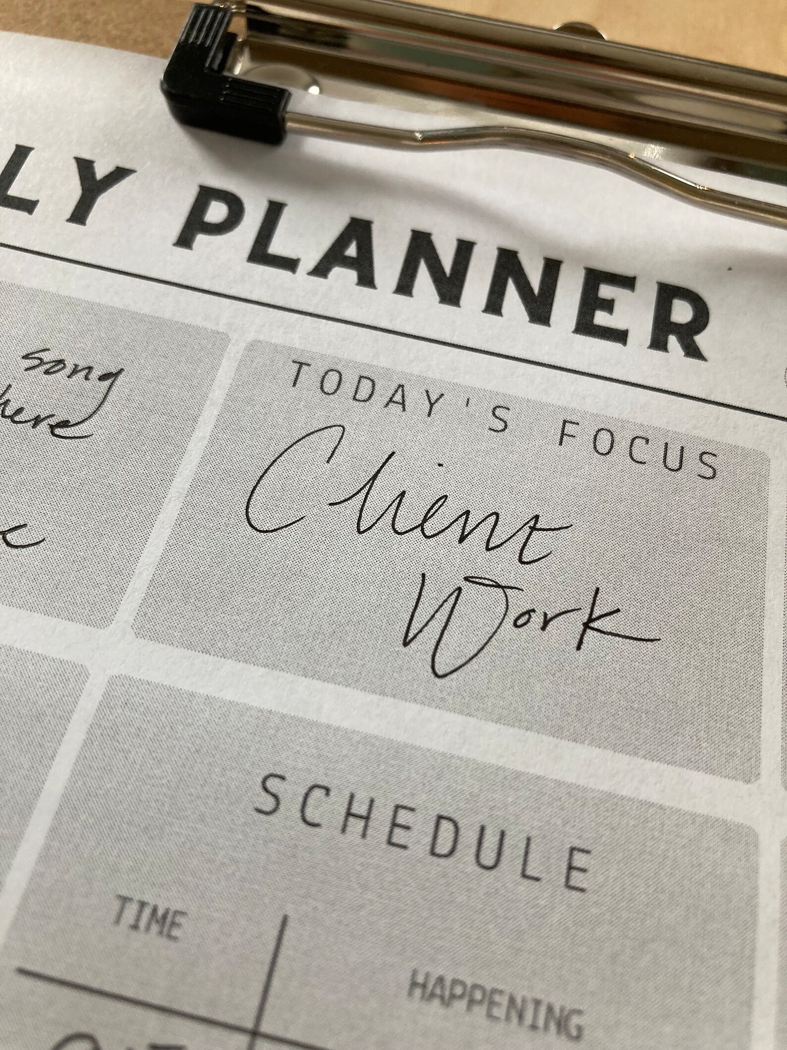 Daily Docket Printable for Visual Organizers - Etsy