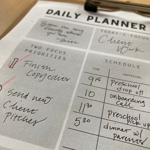 Daily Docket Printable for Visual Organizers - Etsy