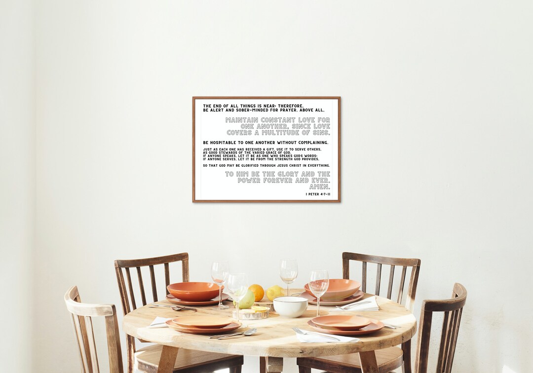 1 Peter 4 Poster Printable - Etsy