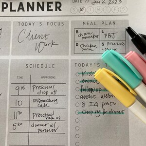 Daily Docket Printable for Visual Organizers - Etsy