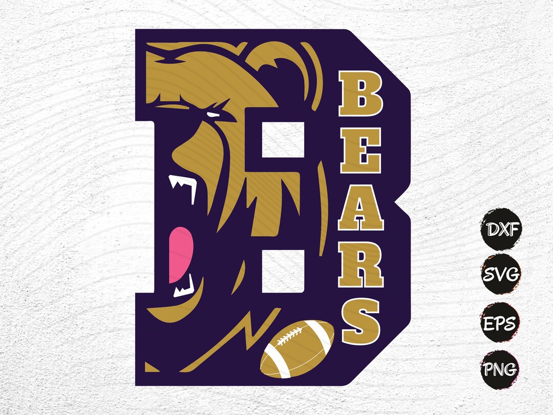 Bears svg Bears letter football svg bears team logo svg - Etsy Portugal