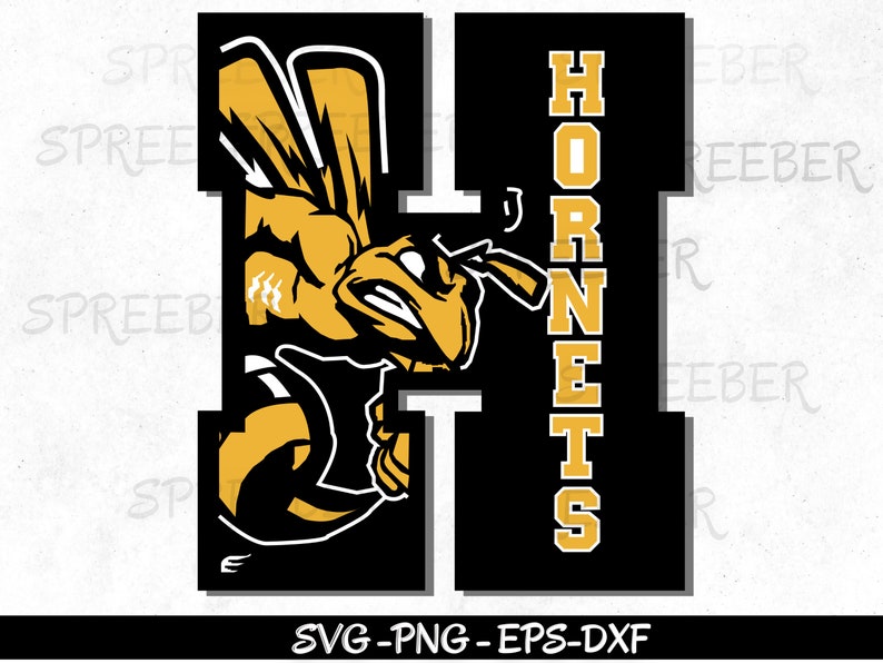 Hornets Logo SVG, Hornets Pride SVG, Hornets H Letter Svg Design ...