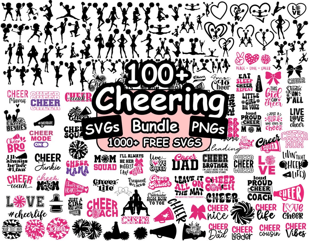 Cheer Svg Bundle, Cheerleading Svg, Cheer Svg, Cheer Squad Svg ...