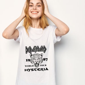 Def Leppard Hysteria Svg Png, Rock Band Tee 80s Svg Png, Def Leppard ...