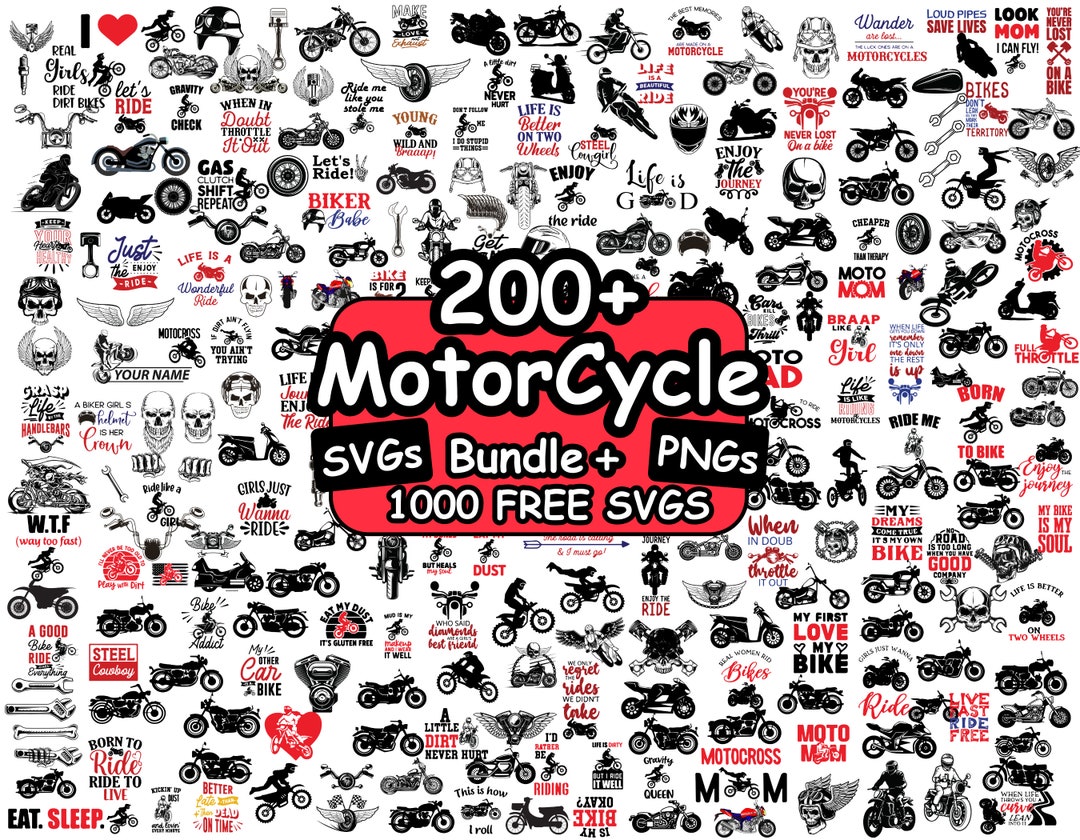 Motorcycle Svg Bundle, Bike Svg, Motorcycle Png, Motorcycle Quotes Svg ...