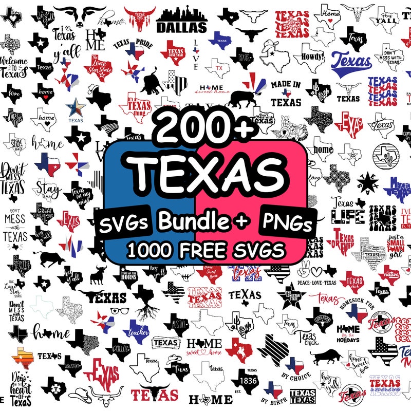 Texas Svg - Etsy