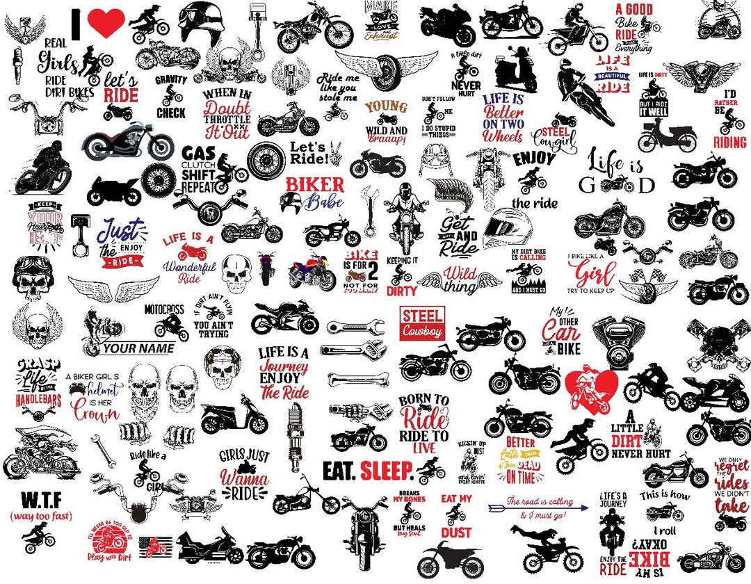 Motorcycle Svg Bundle, Motorcycle Png, Bike SVG, Bike Clipart, Bike Png ...