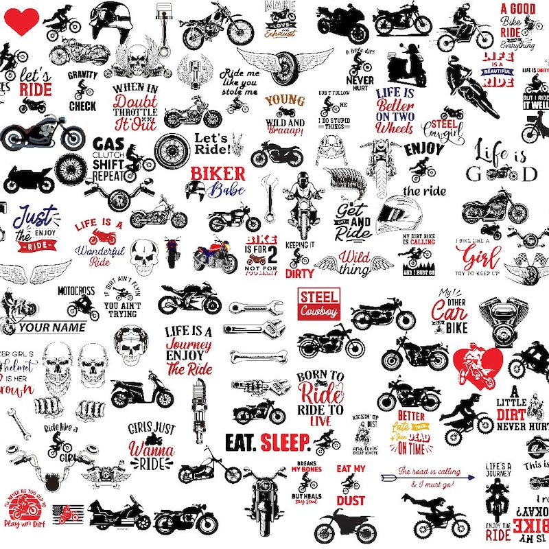 Motorcycle Svg - Etsy