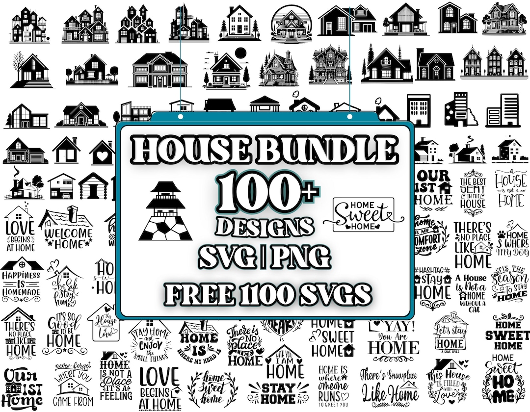 Home Svg Bundle, Roof House & House Outline Svg, Floral House SVG, Tiny ...