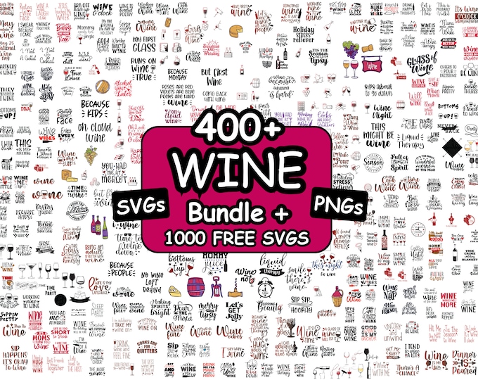 Wine SVG Bundle, Wine Humor Bundle SVG, Bachelorette SVG, Funny Wine ...