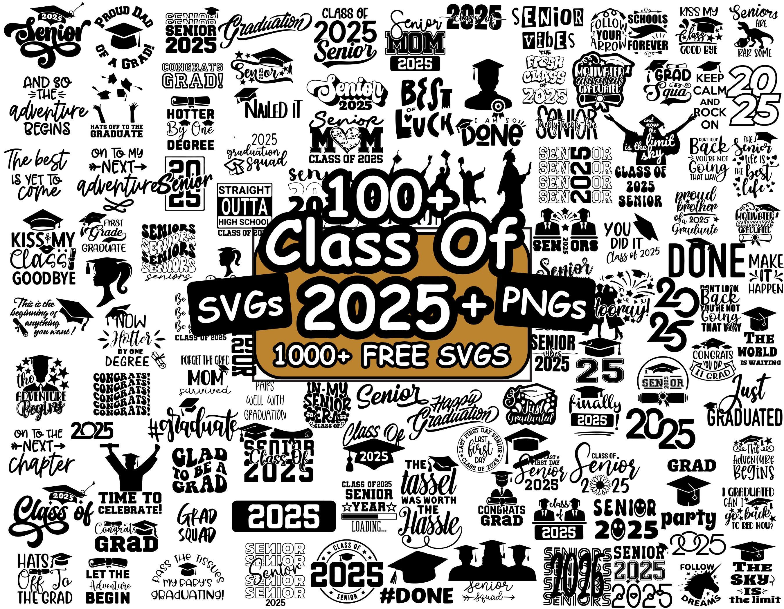 Class of 2025 Svg Bundle, Graduation Svg Bundle, Senior 2025 SVG Bundle ...