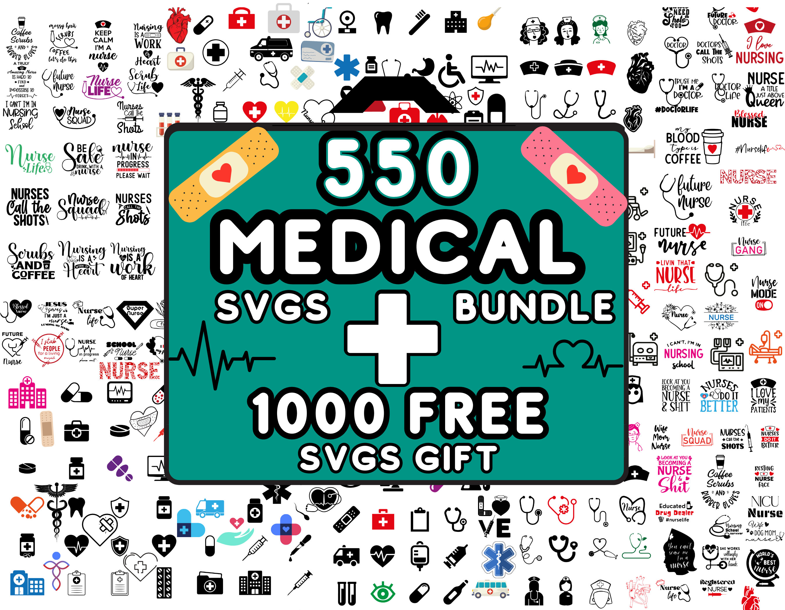 Nurse SVG Bundle, Medical Designs (digital Download) - Etsy