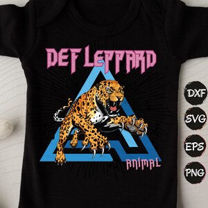 Def Leppard Png, Def Leppard Animal Digital Sublimation, Rock Band Tee ...