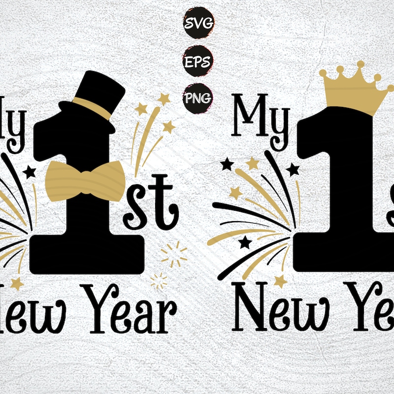 New Years Silhouette Png - Etsy