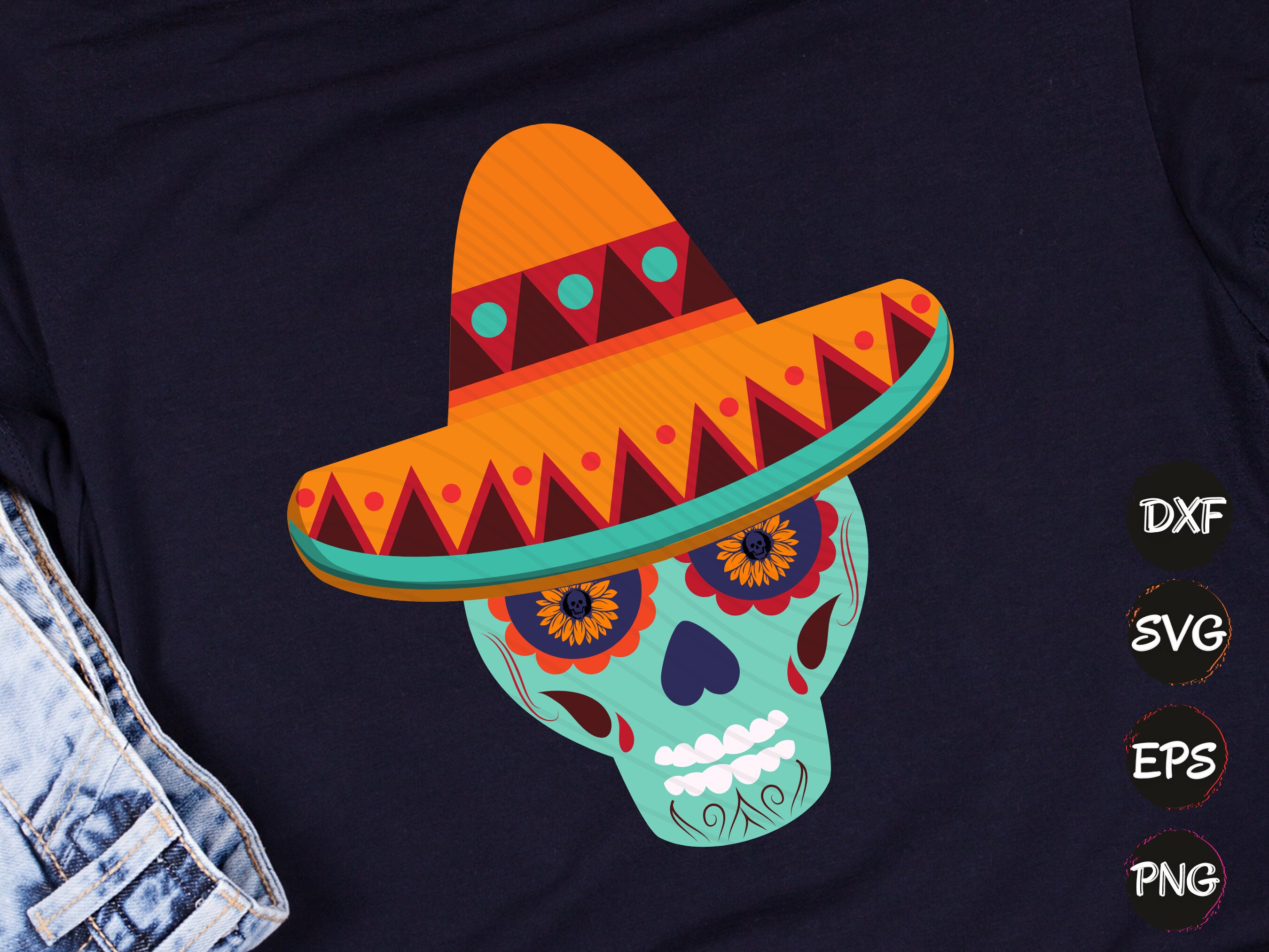 Bright Sugar Skull SVG Bundle Mexican Skull SVG Bundle Day - Etsy