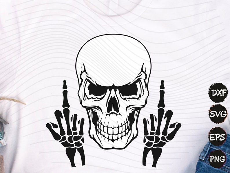Skull Middle Finger Svg Middle Finger Svg Skeleton Hand Svg - Etsy Australia