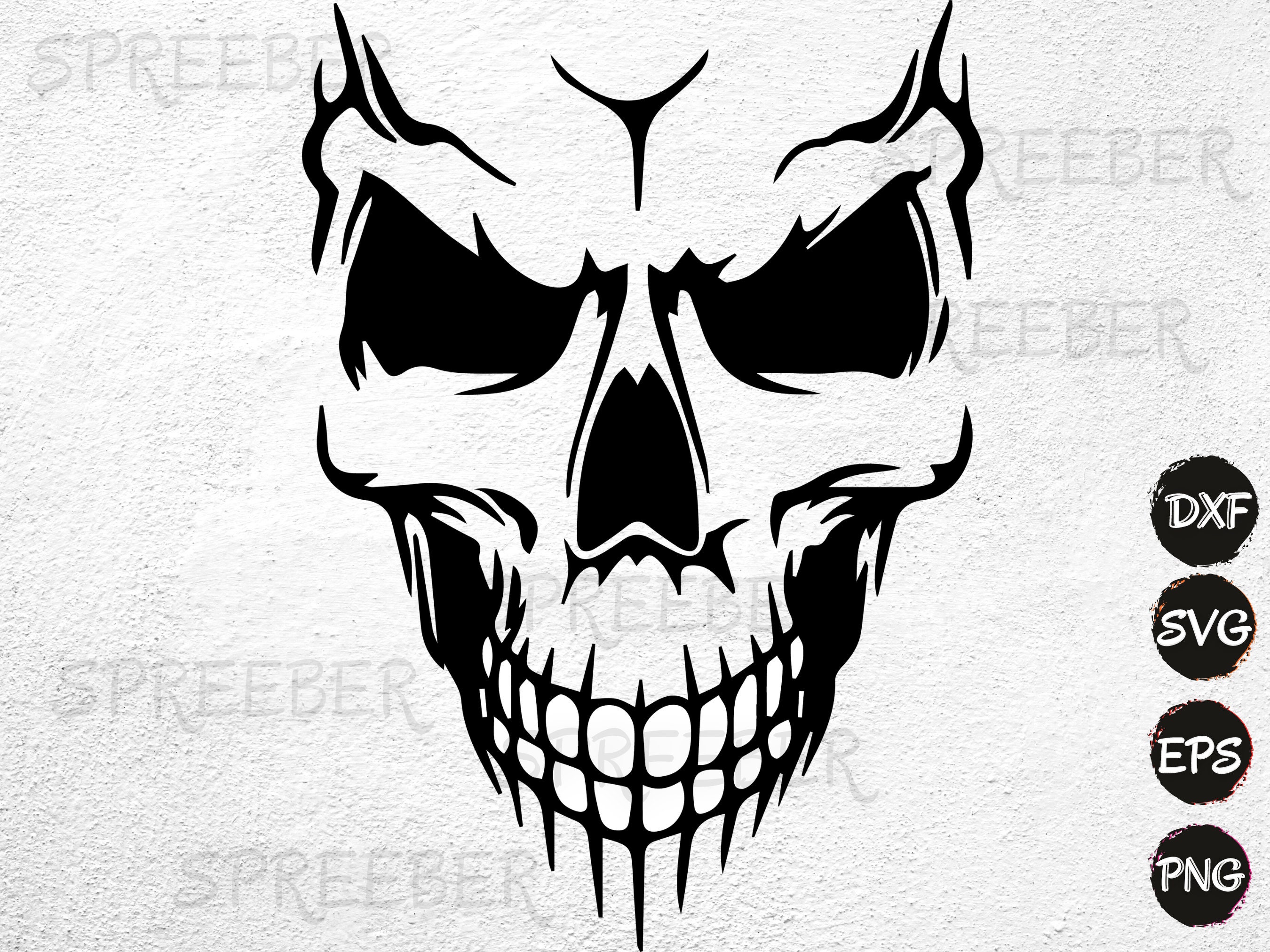 Skull Svg Png File Halloween Skull in the Wall Svg Skull - Etsy