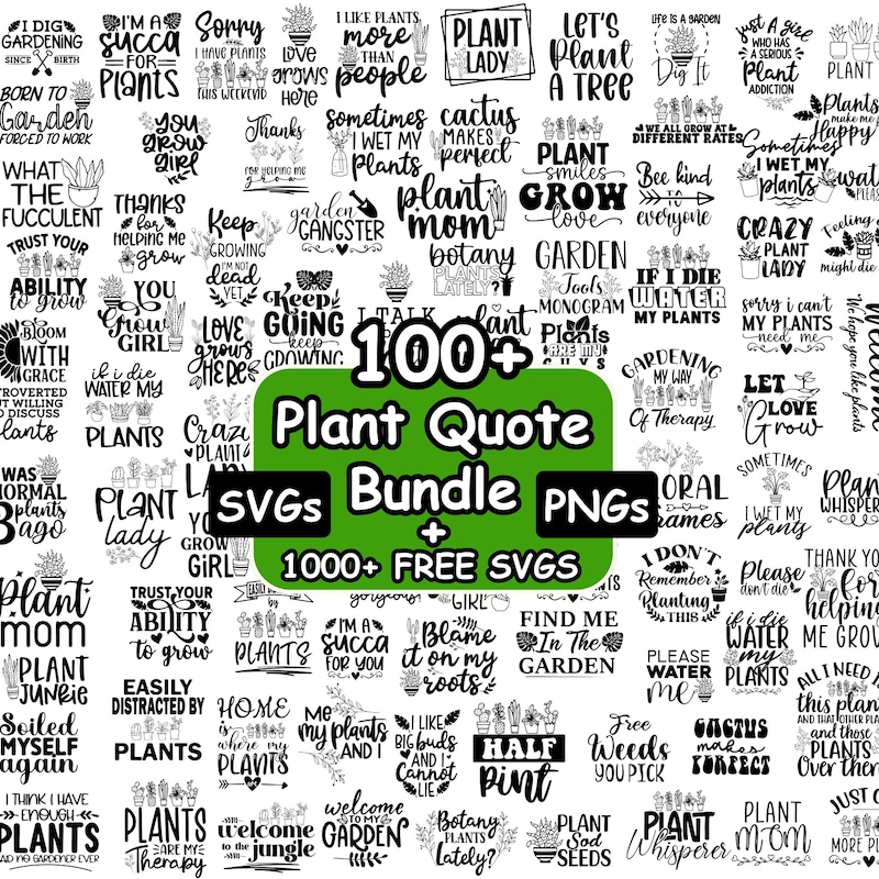 Plant Sayings Stencil - Etsy