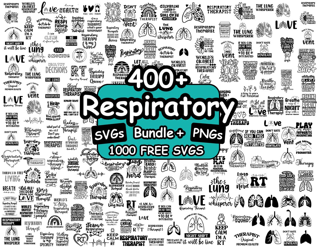 Respiratory Therapist SVG Bundle, RT Svg, Rt Svg, Respiratory Svg for ...