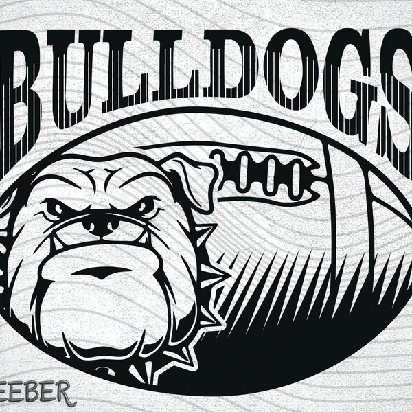 Bulldog School Mascot Svg - Etsy