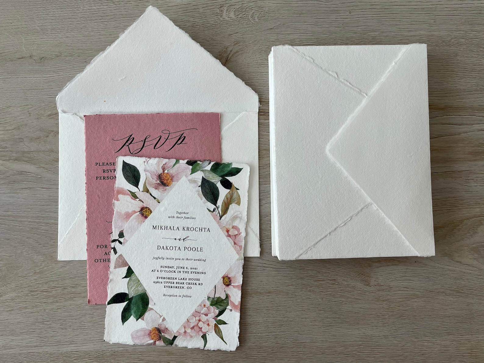 5x7 IVORY 150gsm Handmade Deckled Edge Cotton Rag Paper Deckle Edge ...