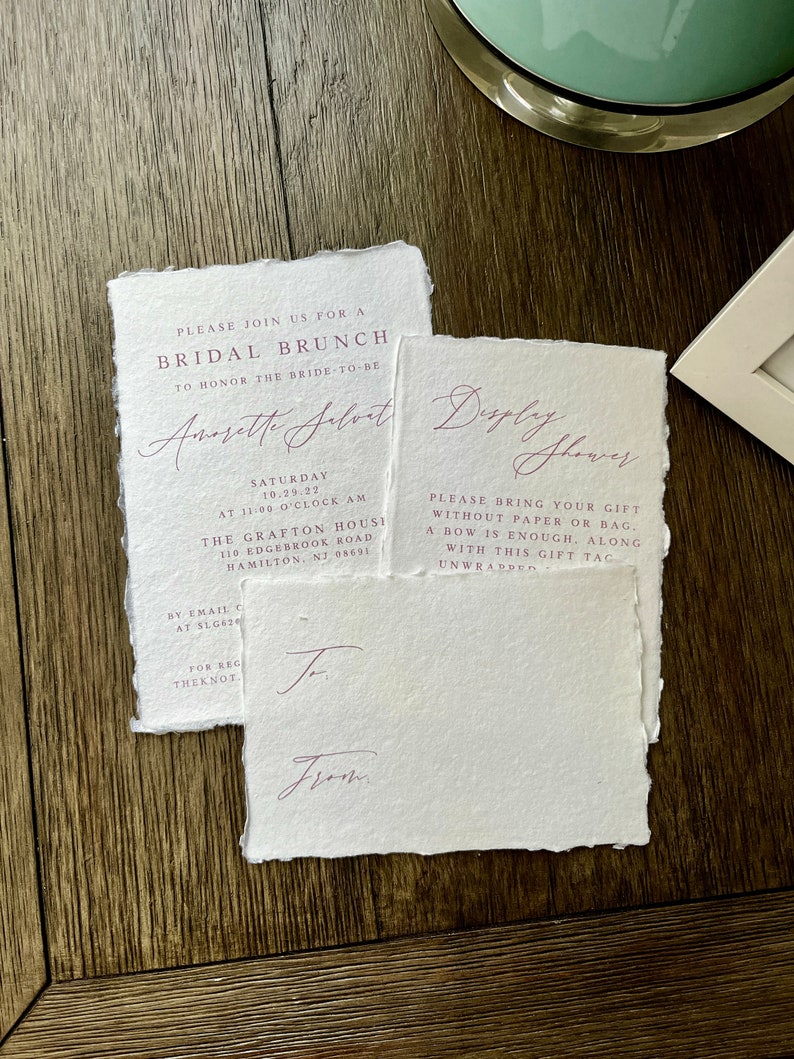 5x7 IVORY 150gsm Handmade Deckled Edge Cotton Rag Paper - Etsy