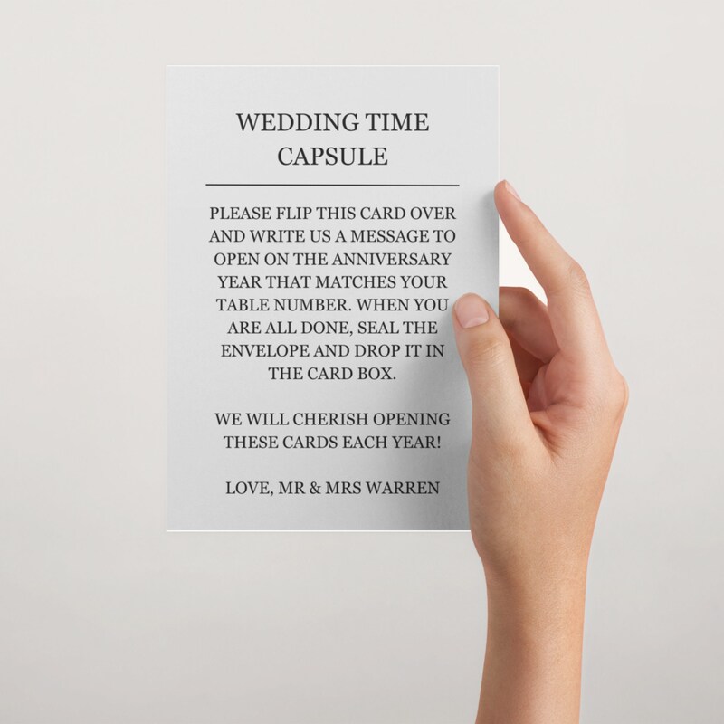 Wedding Time Capsule - Etsy