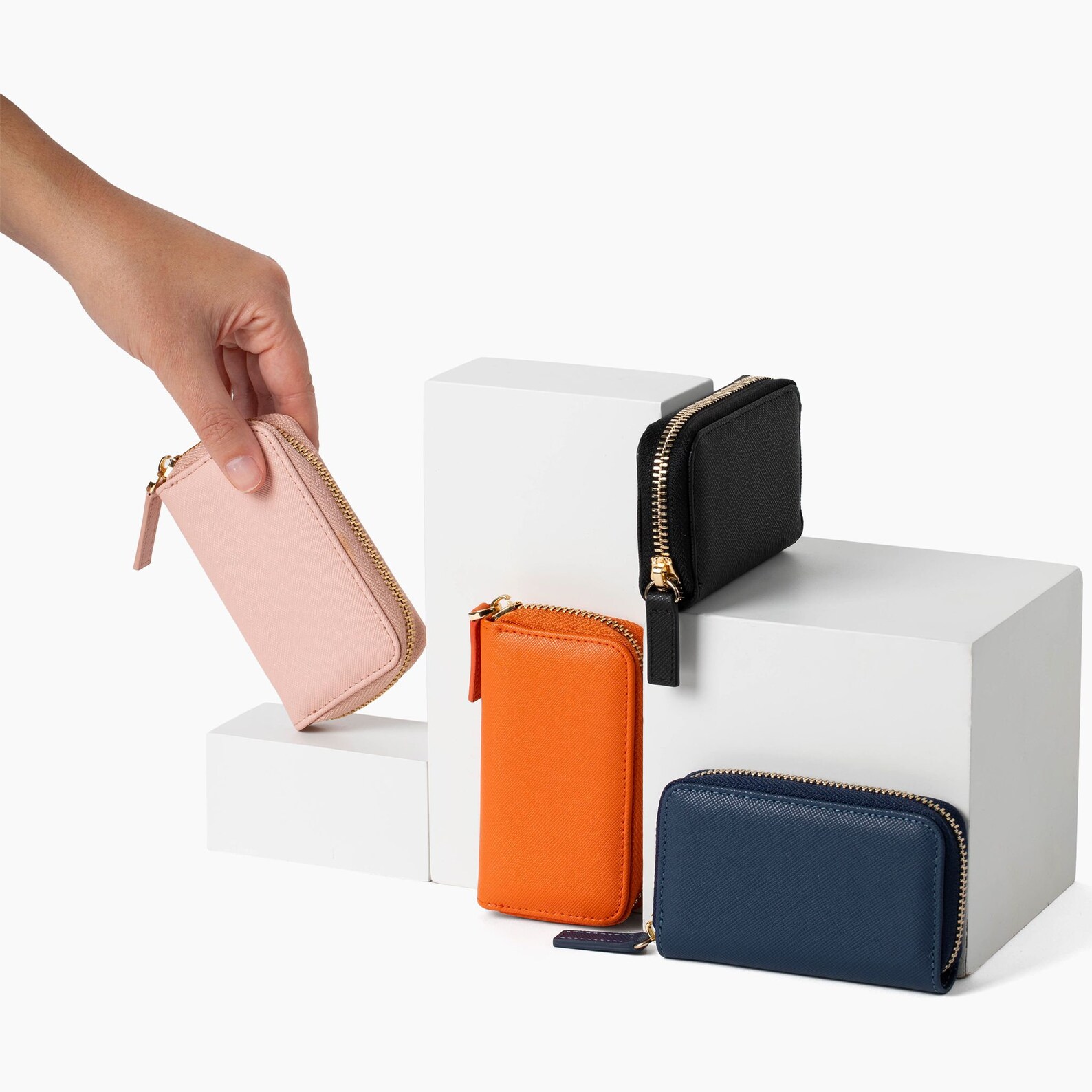 Leather Mini Wallet Leather Woman Travel Minimalist Cute Wallet Small ...