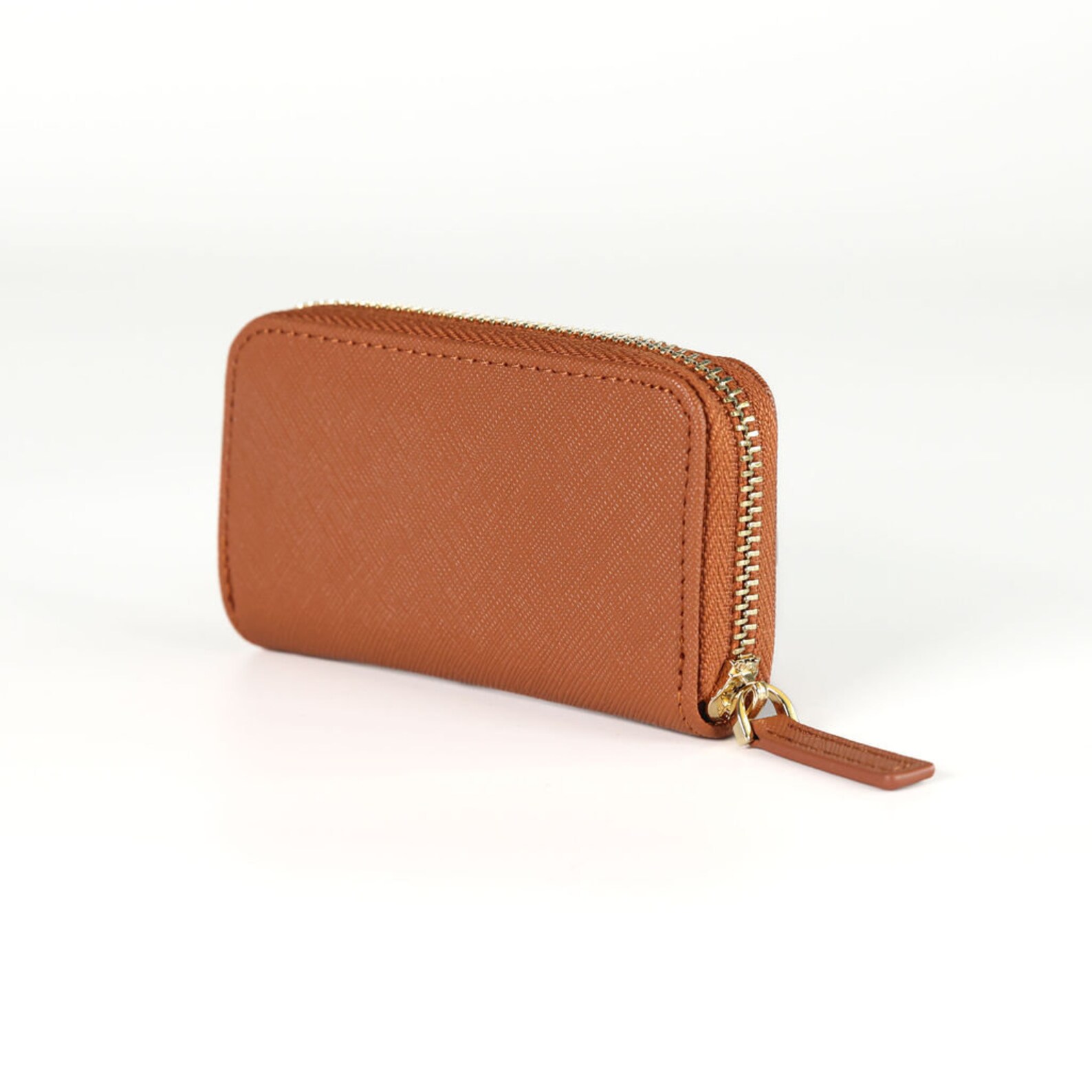 Small Leather Wallet Woman Cute Slim Saffiano Leather Wallet Wallet ...