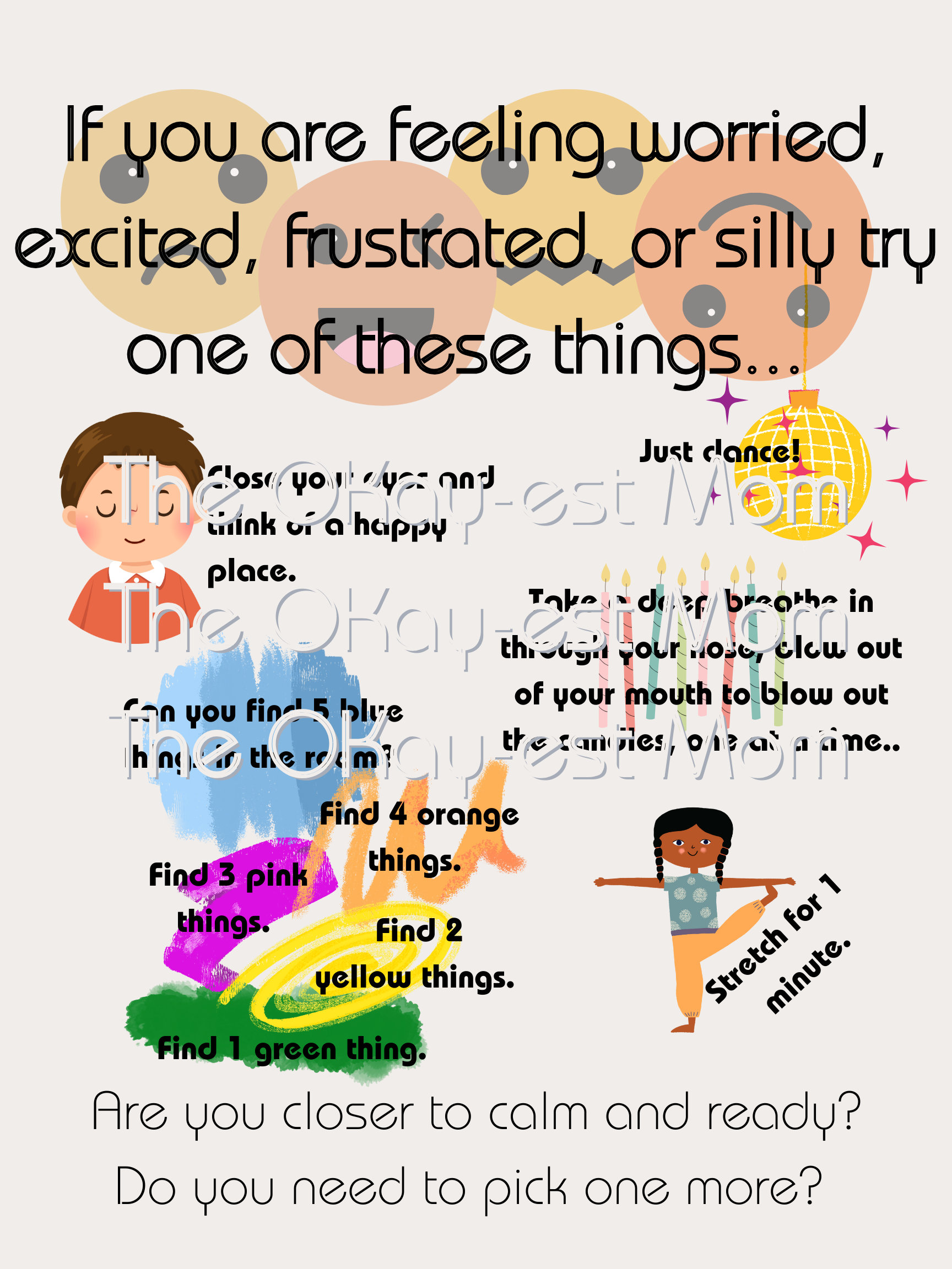 Feelings Chart for Kids/ Check-in Chart for Kids - Etsy