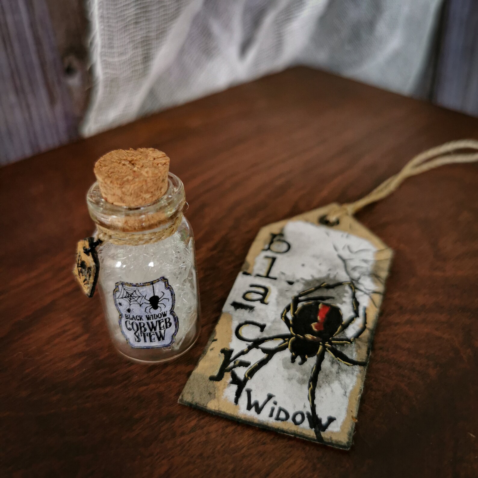 Black Widow Cobweb Stew, Halloween Gift, Spider, Cobweb Stew in Glass ...