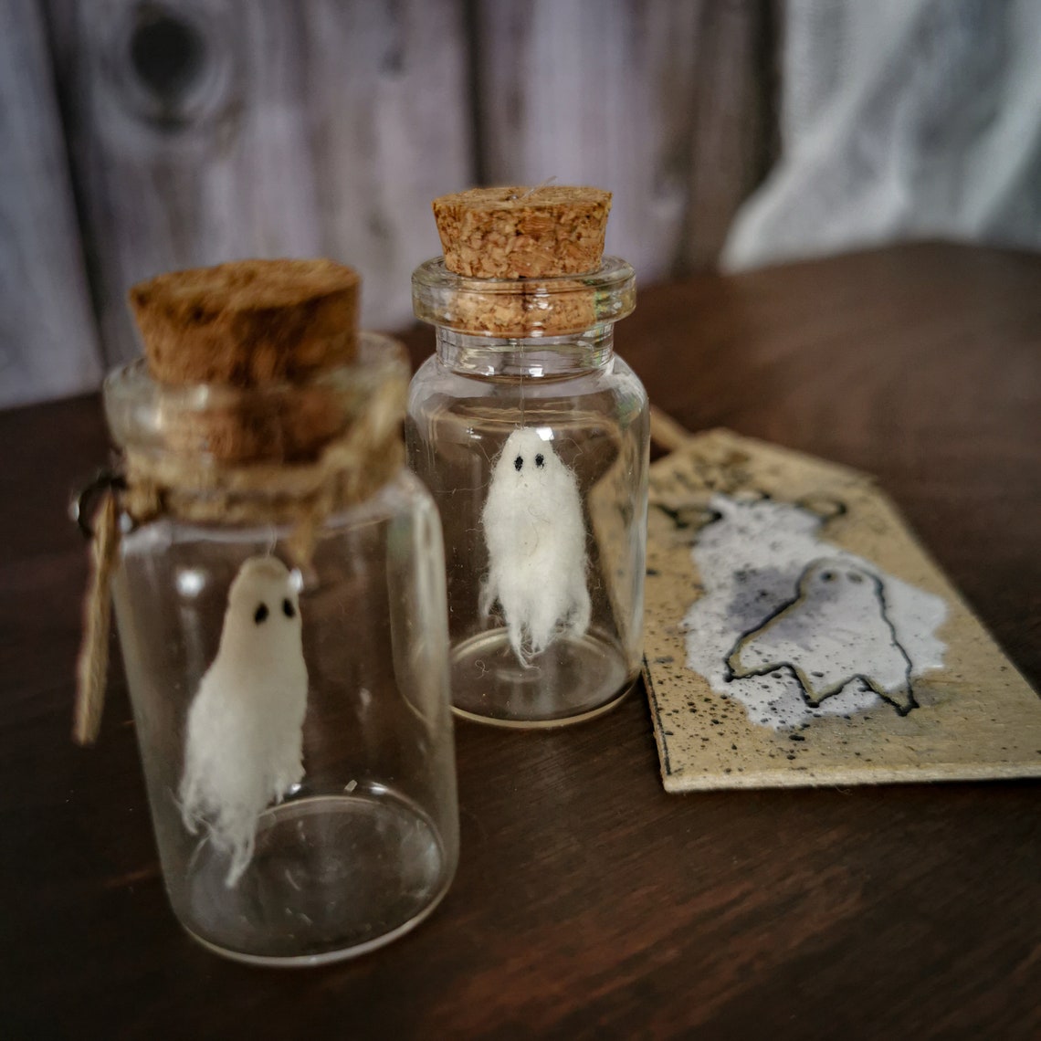 Mini Ghosts, Set 2 Psc, Adorable Pet, Halloween Gift, Spooky, Spirit in ...