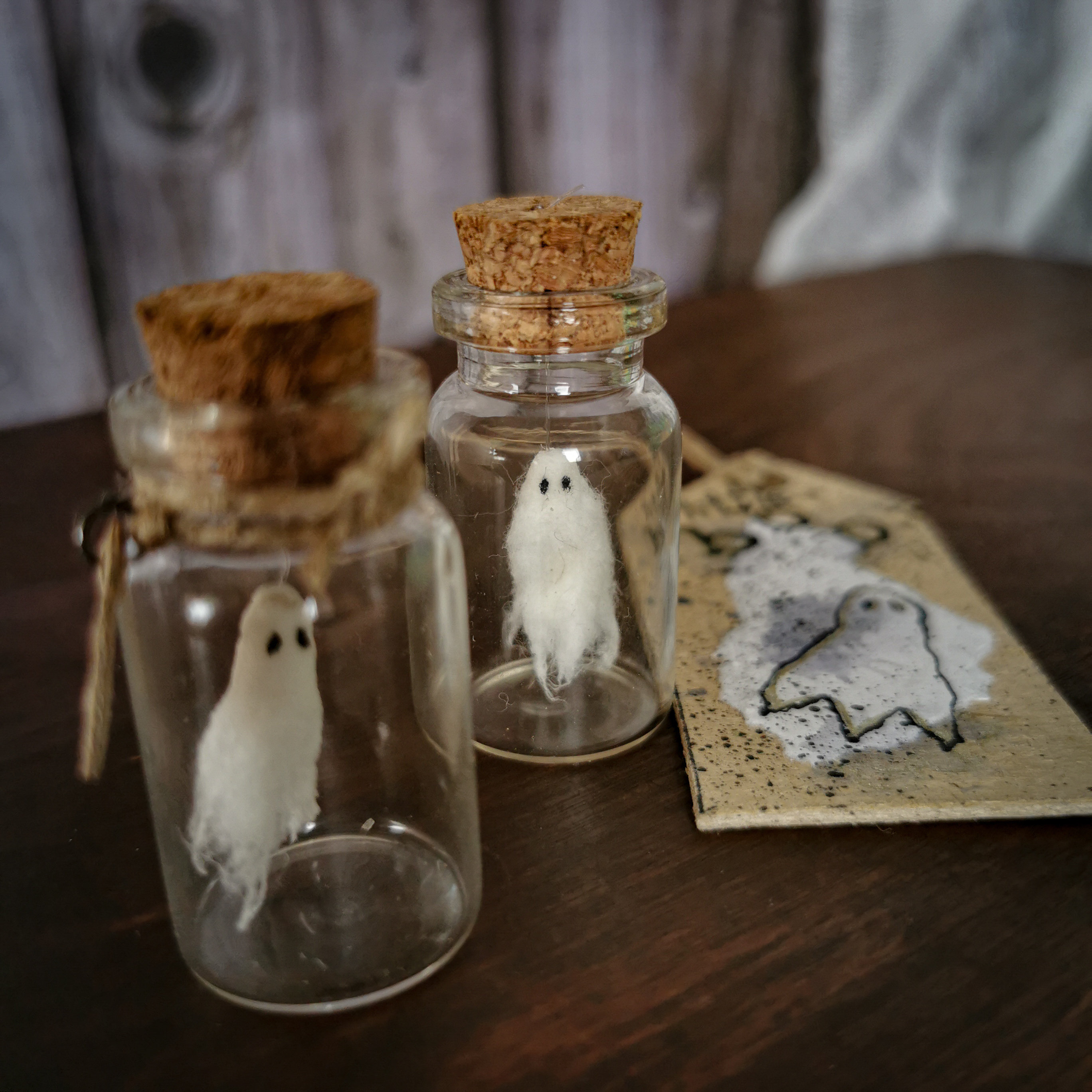 Mini Ghosts, Set 2 Psc, Adorable Pet, Halloween Gift, Spooky, Spirit in ...