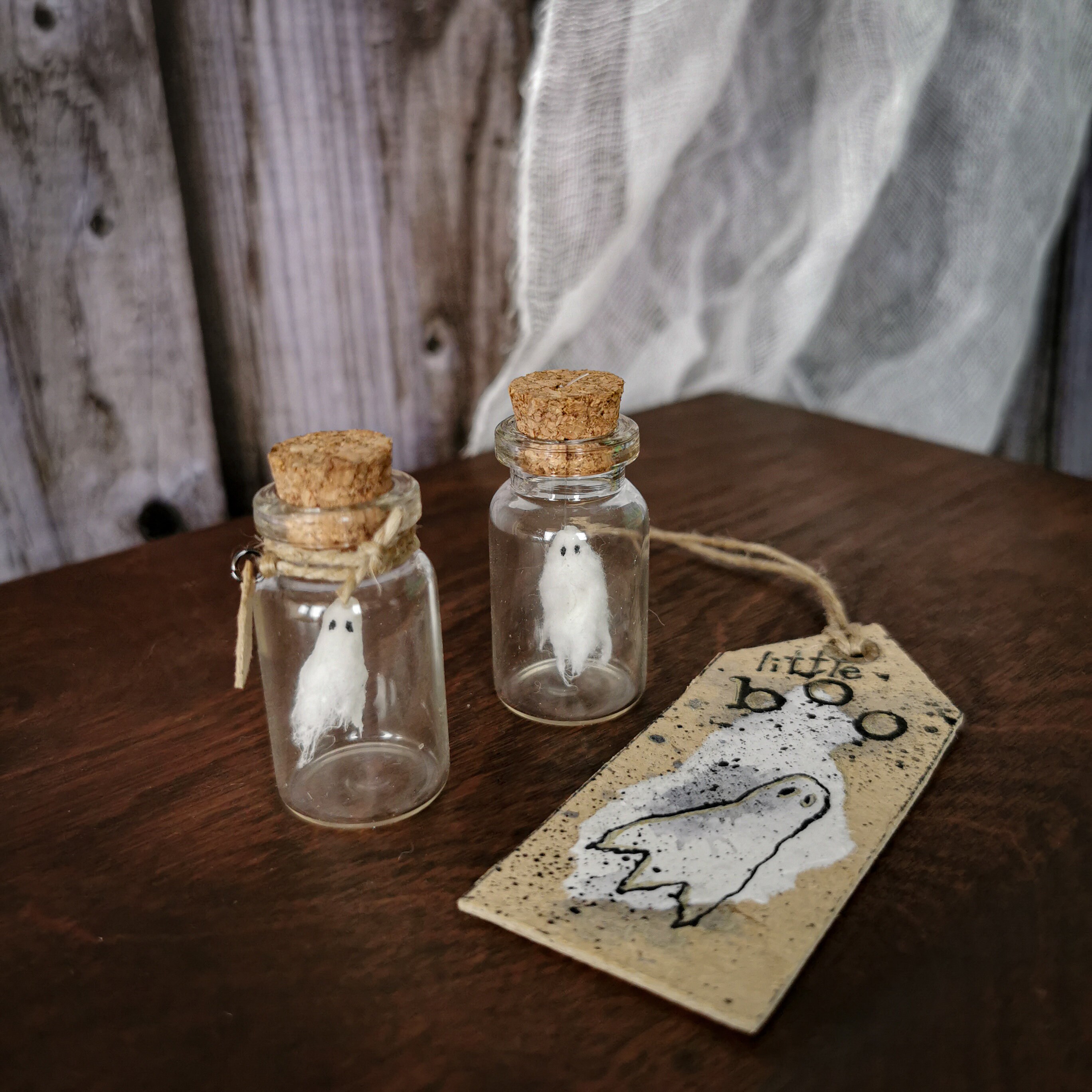 Mini Ghosts, Set 2 Psc, Adorable Pet, Halloween Gift, Spooky, Spirit in ...