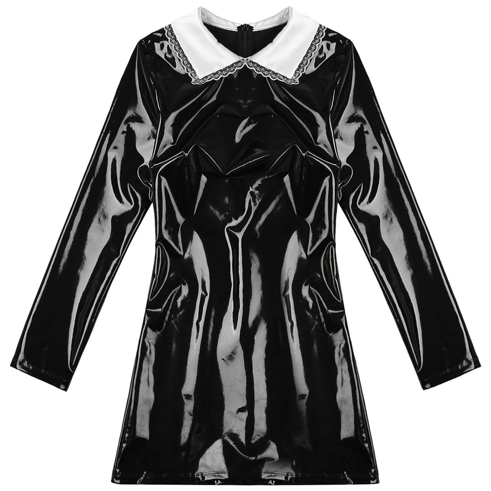 Maid Cosplay Latex Dress French Maid Costume Etsy