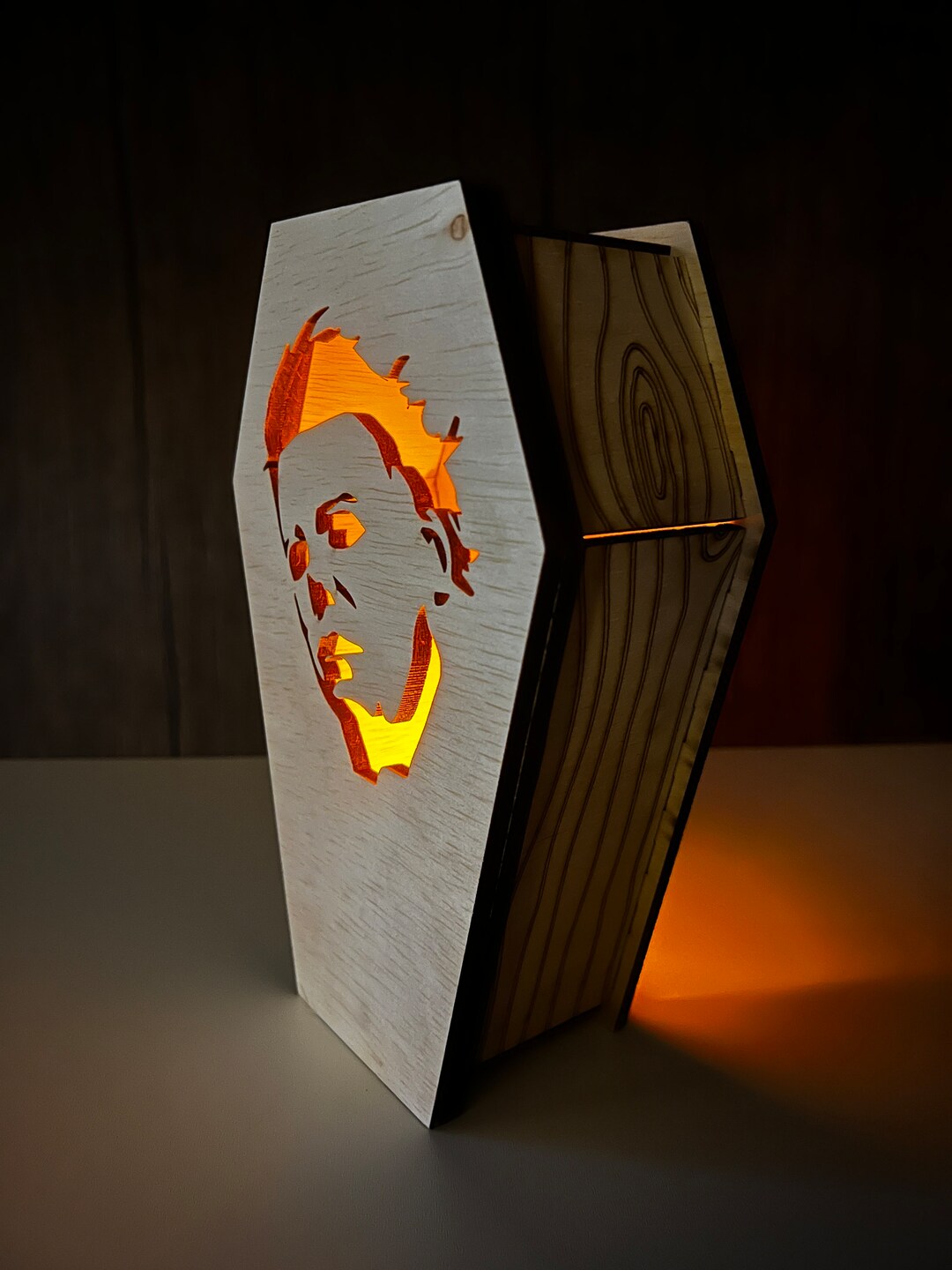 Horror Character Coffin Lanterns Wall Hanging Horror Lantern Wood Jack ...