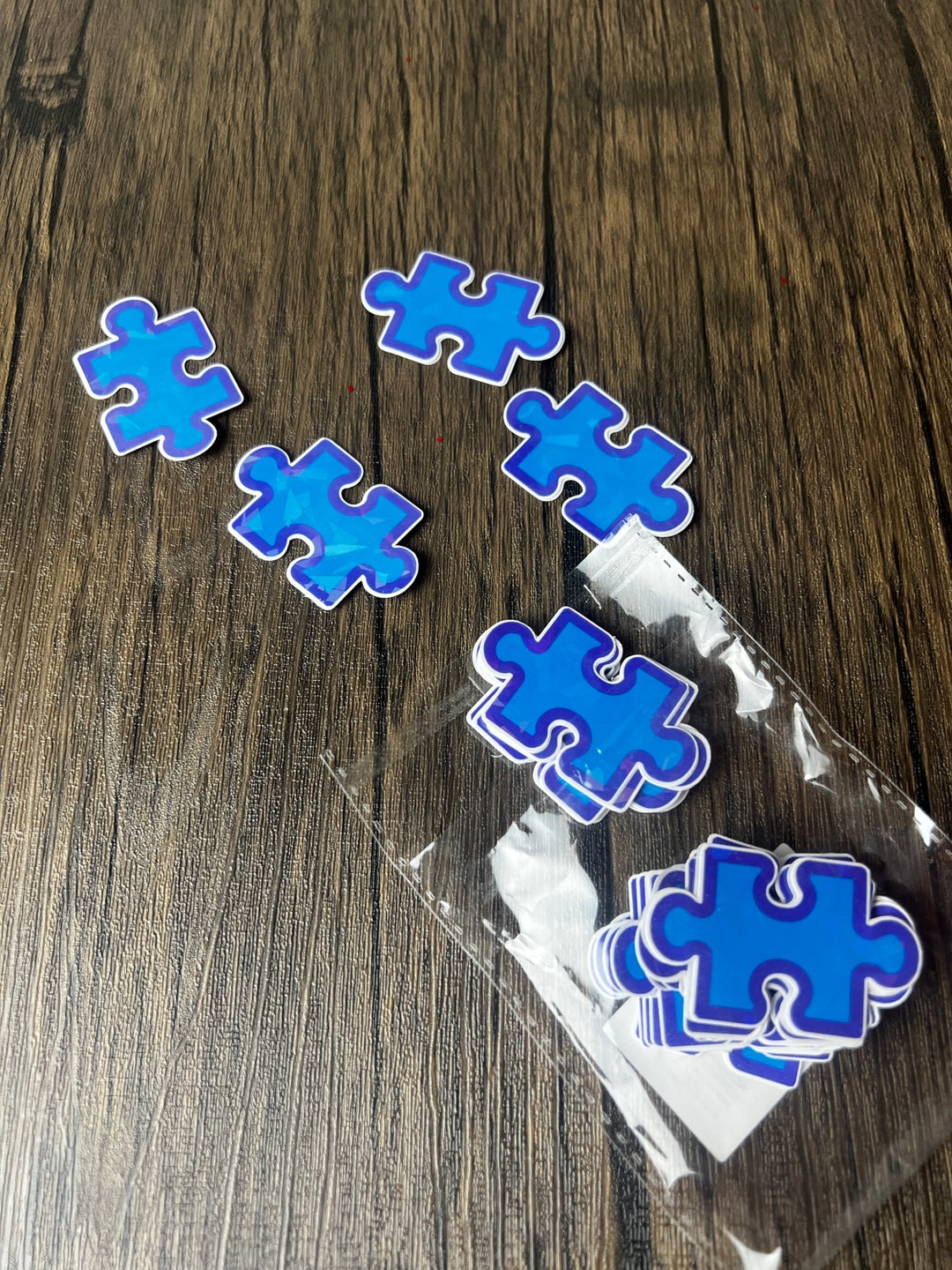 2” Blue Puzzle Piece Vinyl Sticker for Autism Awareness - Etsy