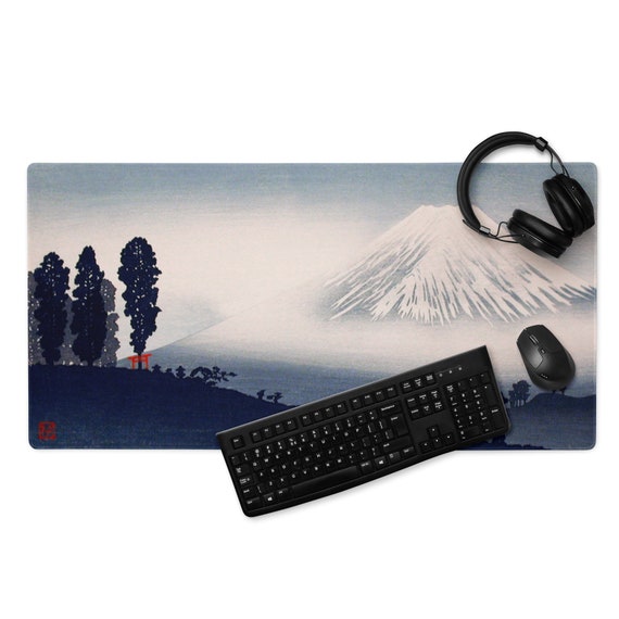 Mount Fuji Mouse Pad Cool Desk Pad Abstract Unique Art - Etsy