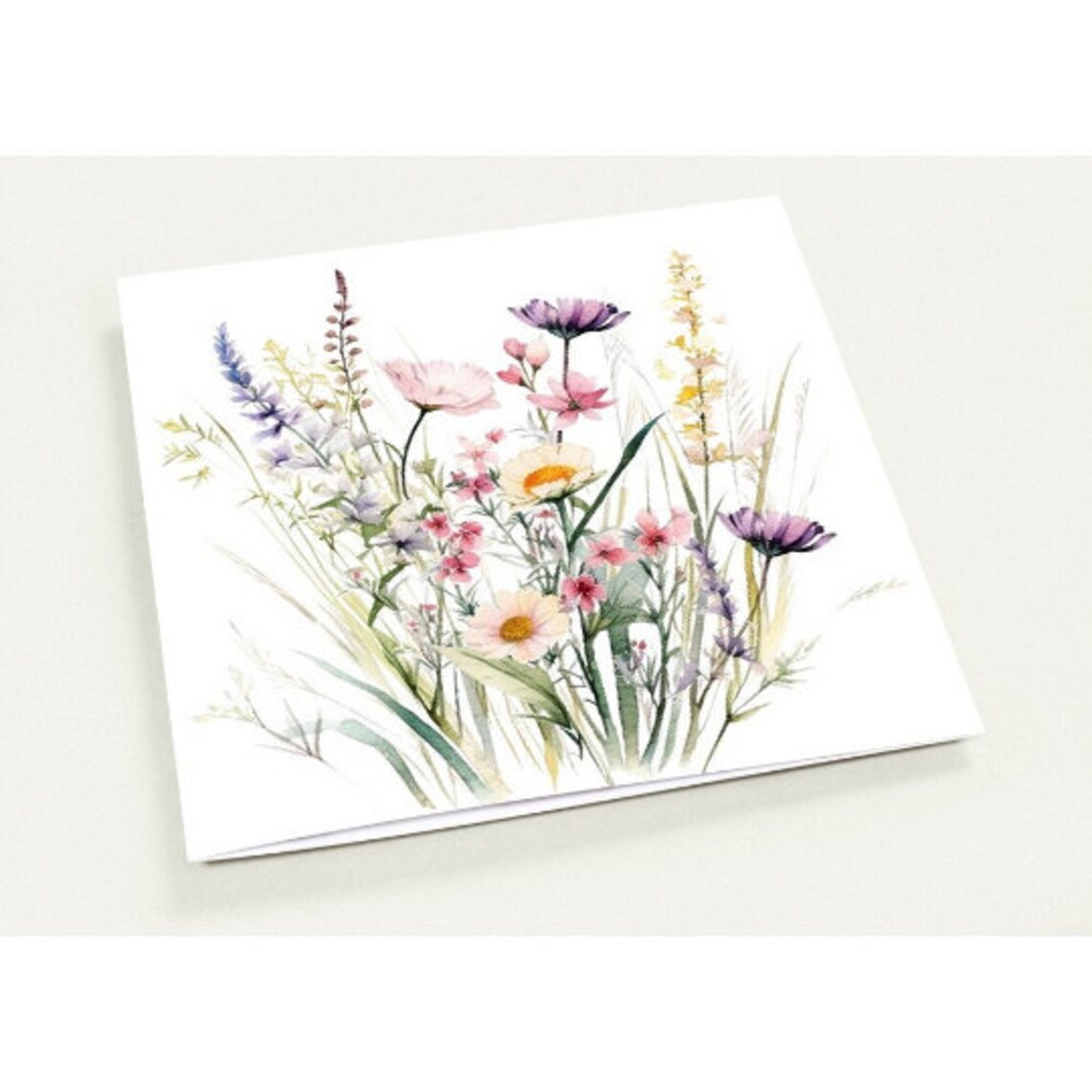 Wildflowers Matching Card Set 3 Pack of Greeting Cards Floral Notecard ...